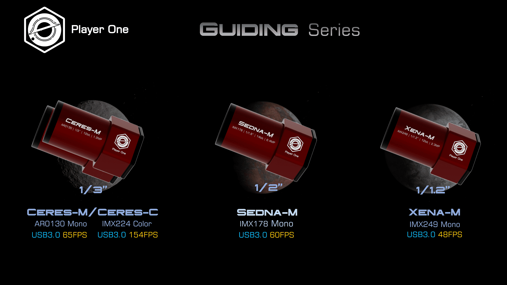 Ceres-C USB3.0 Color Camera (IMX224) – Player One Astronomy