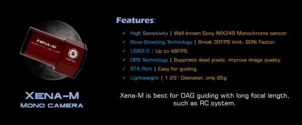 Xena-M USB3.0 Mono Camera (IMX249) – Player One Astronomy