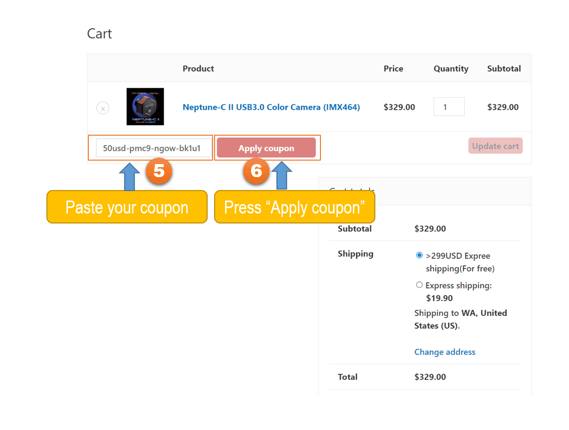 How to Register for purchase and Use coupon code? – Player One Astronomy