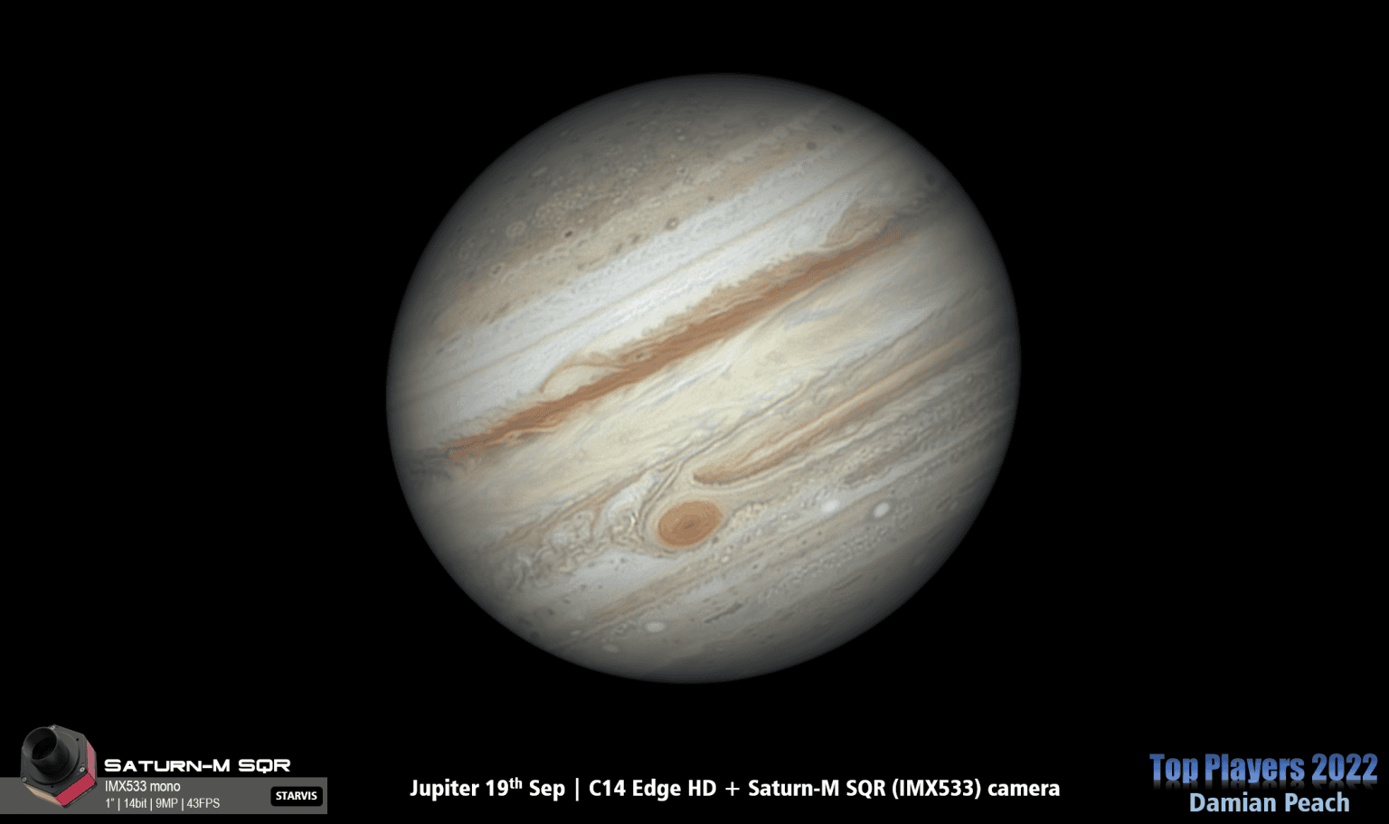 Saturn-M SQR USB3.0 Mono Camera (IMX533) – Player One Astronomy