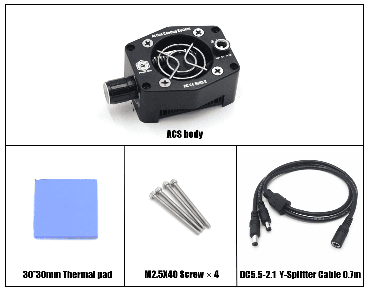 Active Cooling System (ACS) for uncooled cameras – Player One Astronomy