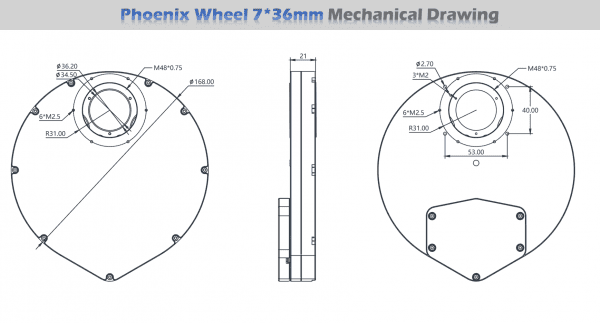 Phoenix Wheel 7x36MM – Player One Astronomy
