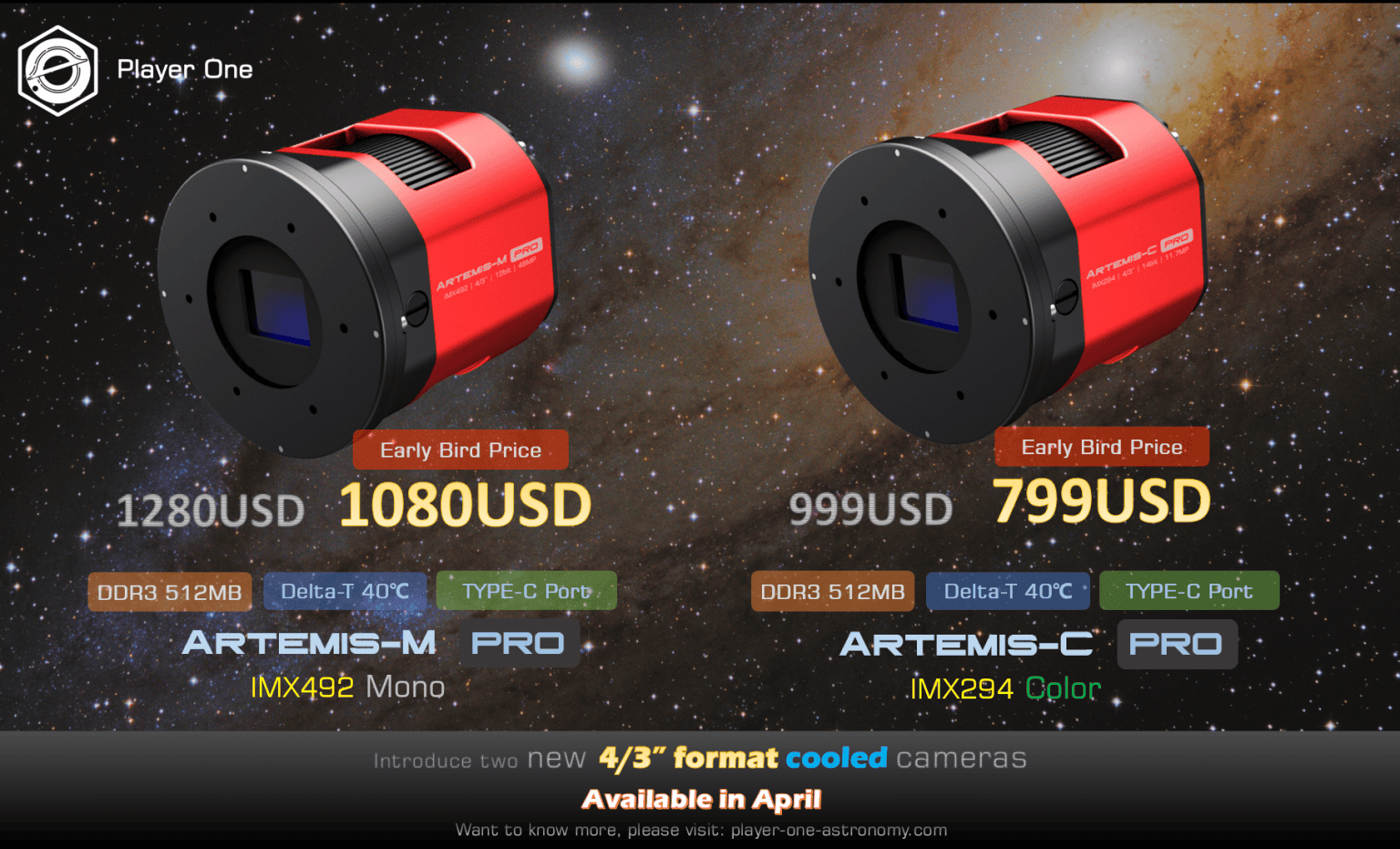 NEW Artemis Pro series – IMX294/492 cooled cameras released TODAY ...