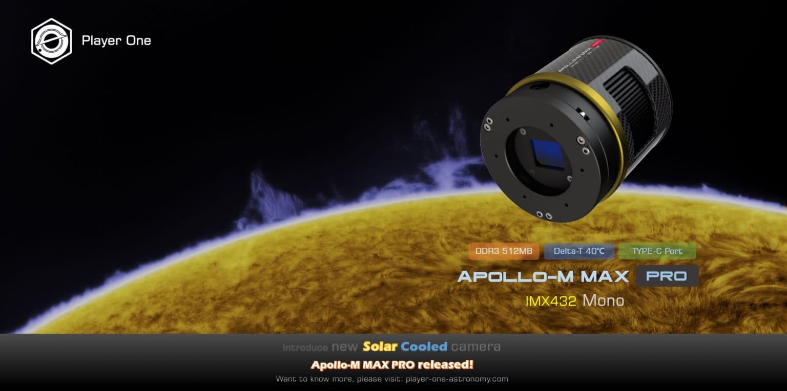 Apollo-M MAX Pro USB3.0 Mono Cooled Camera (IMX432) – Player One Astronomy