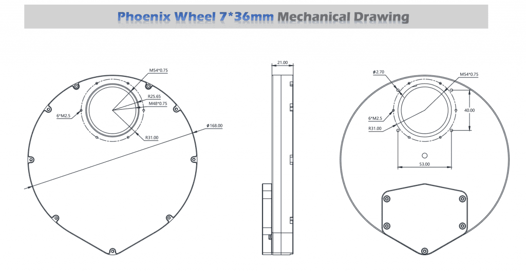 Phoenix Wheel 5×2″ – Player One Astronomy