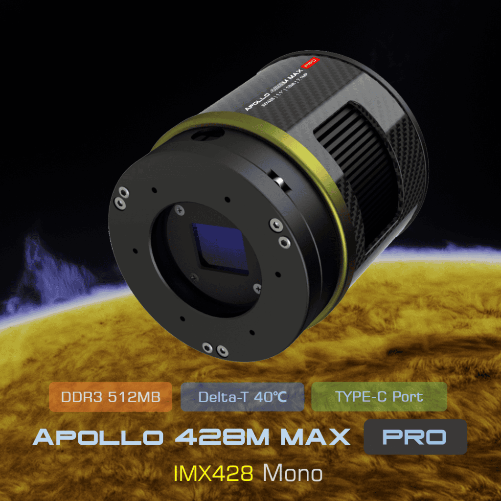Apollo 428M MAX Pro USB3.0 Mono Cooled Camera (IMX428) – Player One Astronomy